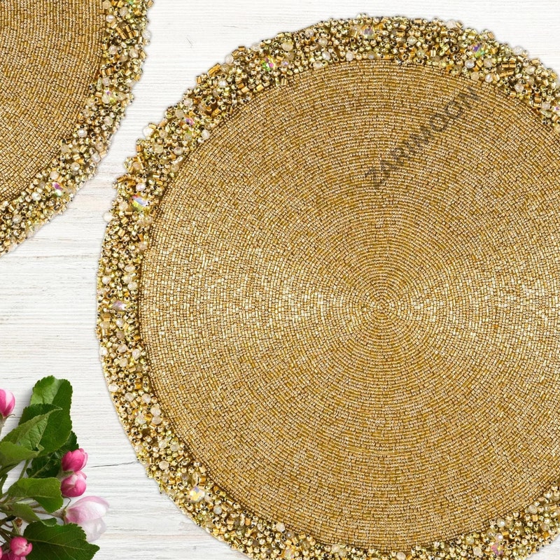 Large Gold Placemats - Etsy