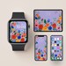 Blooming Garden Apple Watch Wallpaper | Purple Based | Colorful Flower ...