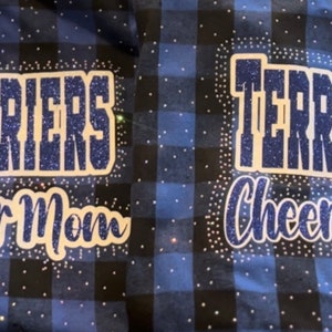 Personalized FLANNEL- Rhinestone Starburst Cheer, Baseball, Football ...