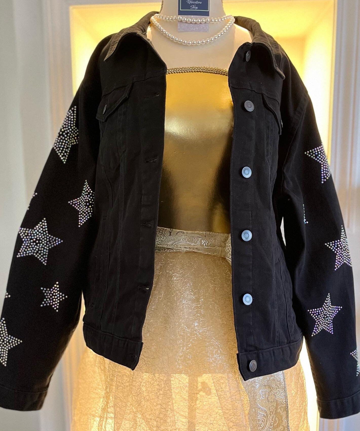 Custom Rhinestone Jean Jackets brides, Kids , Teens, Cheer, Themes ...