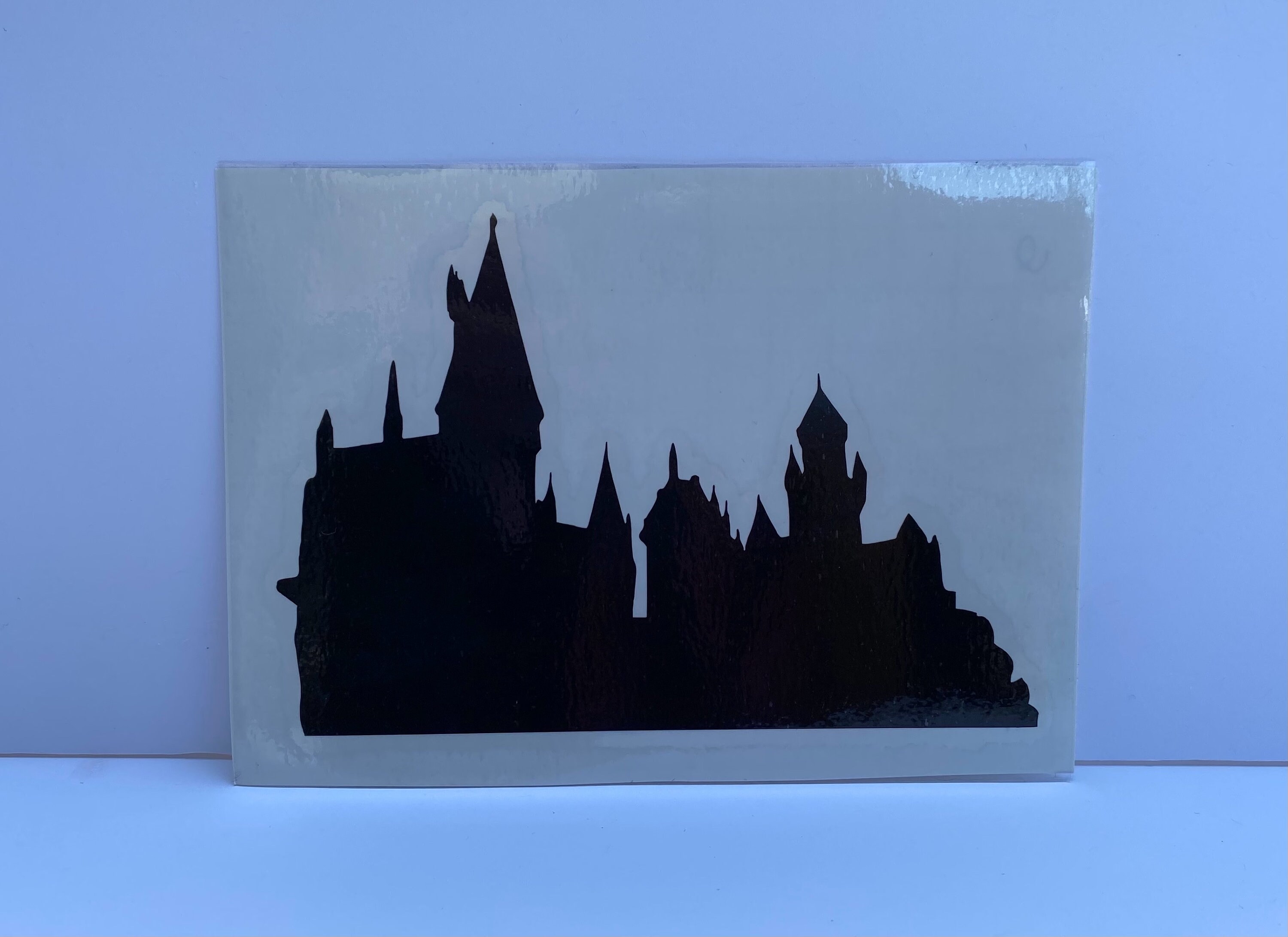 Harry Potter Hogwarts Castle Silhouette Sticker/Window Decal | Etsy