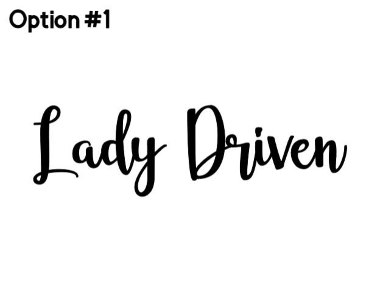 Lady Driven Sticker/window Decal permanent Vinyl | Etsy