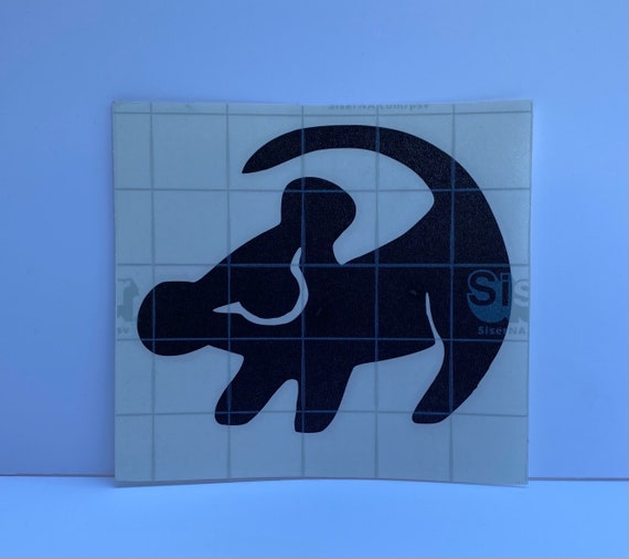 Lion King Simba Symbol Sticker/window Decal permanent Vinyl | Etsy Israel