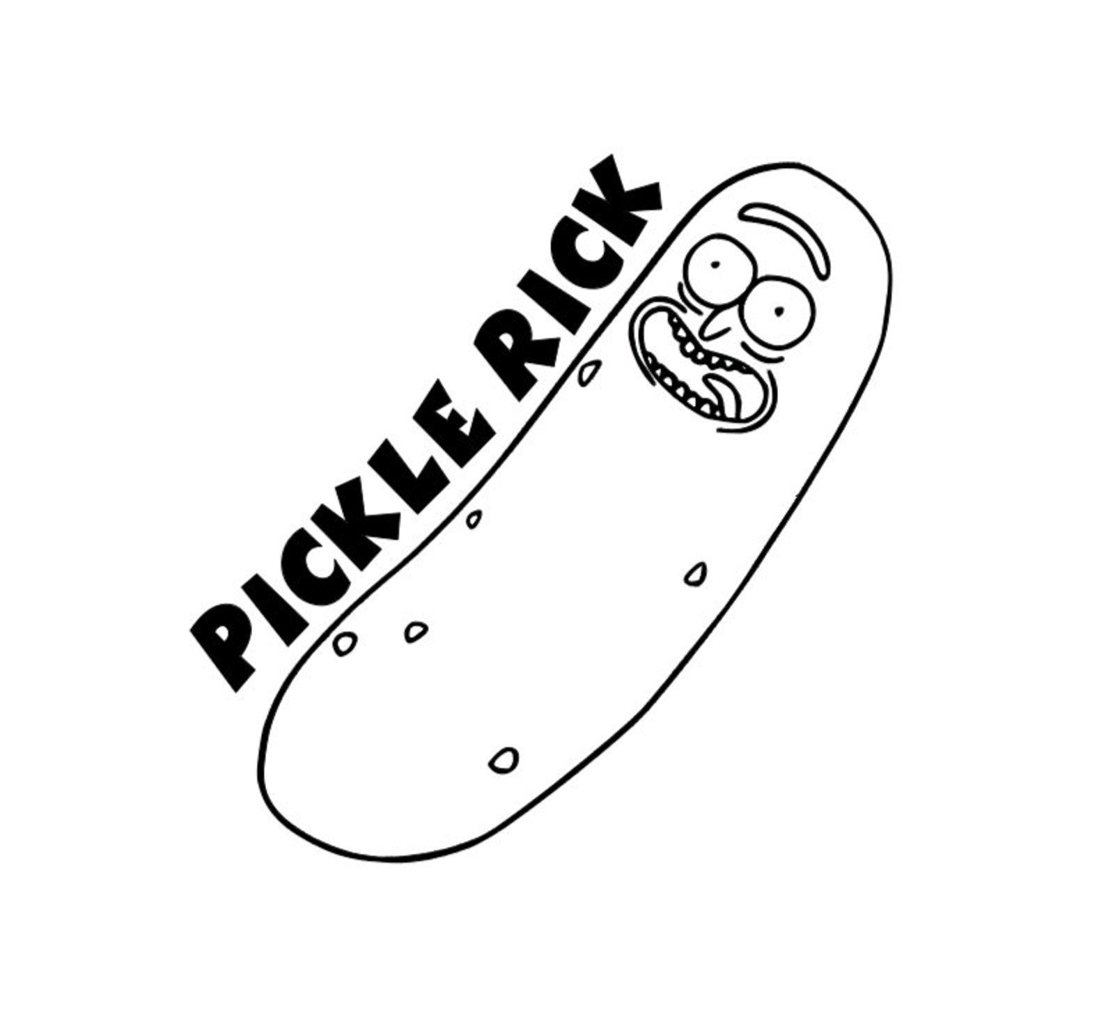 Rick And Morty Pickle Rick Sticker/Window Decal Permanent | Etsy Rick And Morty Pickle Rick Sticker/Window Decal Permanent | Etsy