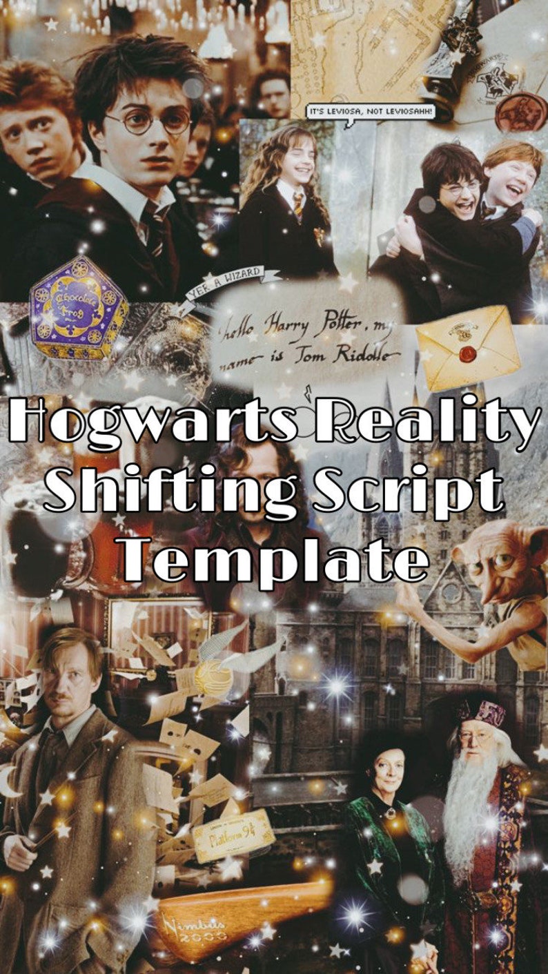 Reality Shifting Hogwarts Script Template Etsy