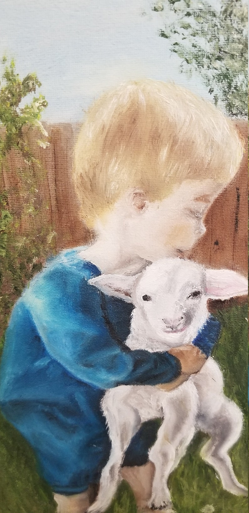 A Boy and His Goat - Etsy