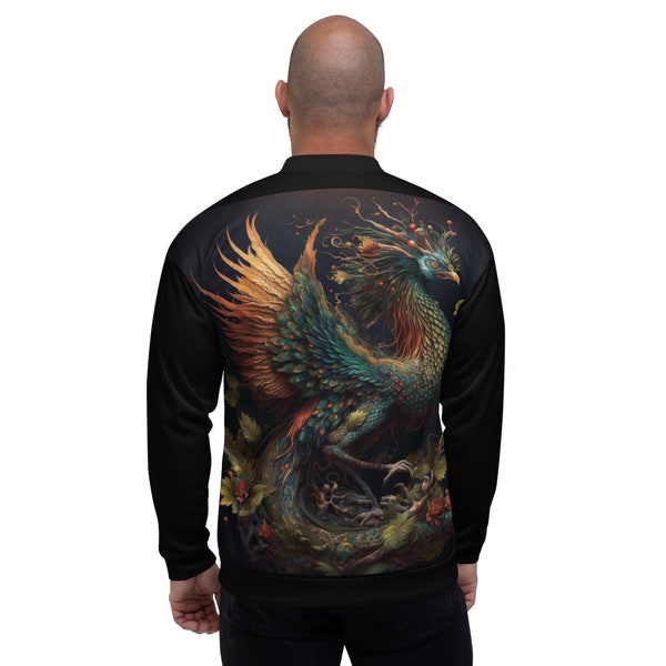 Phoenix Bomber Jacket - Etsy