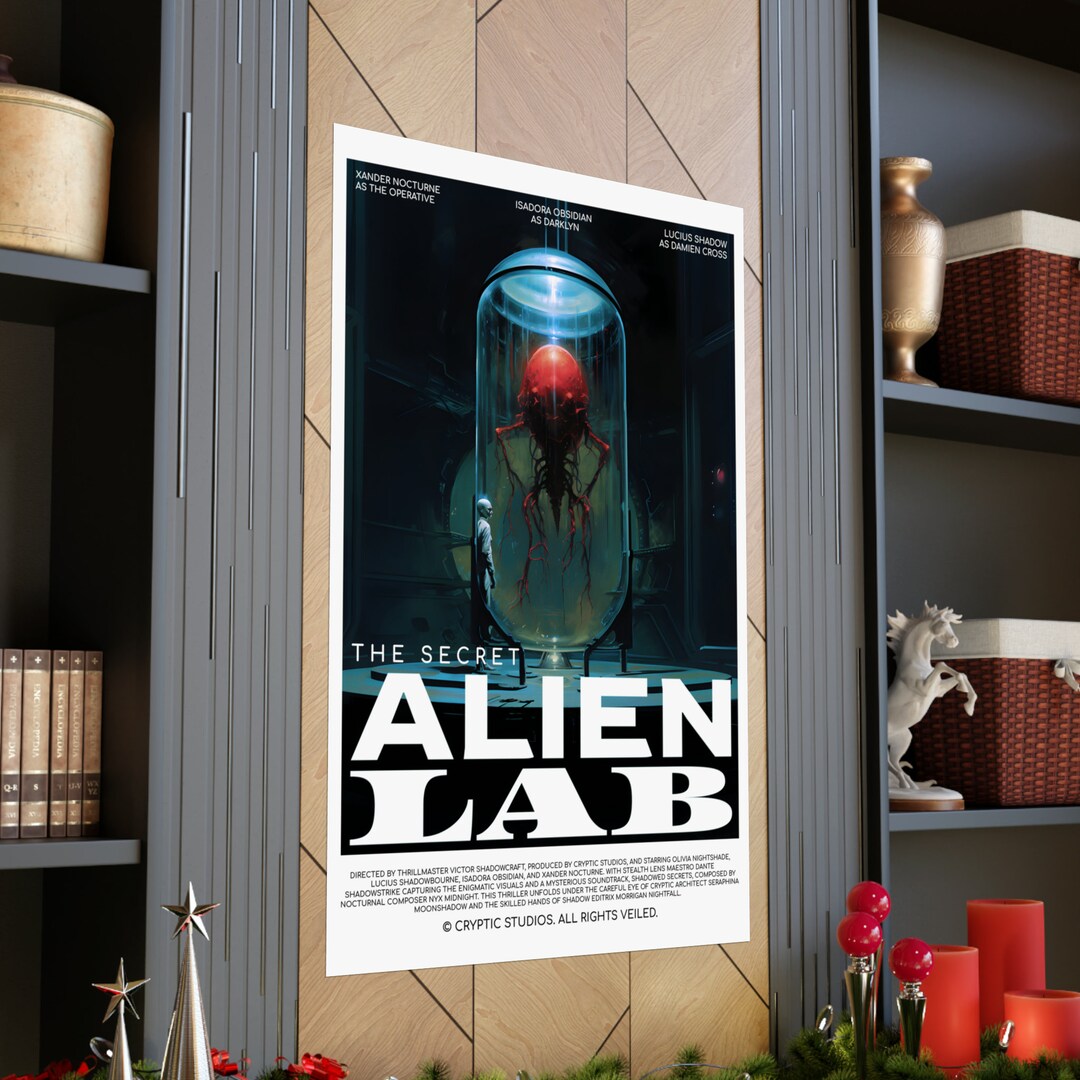 Sci Fi Matte Vertical Posters Alien Lab - Etsy