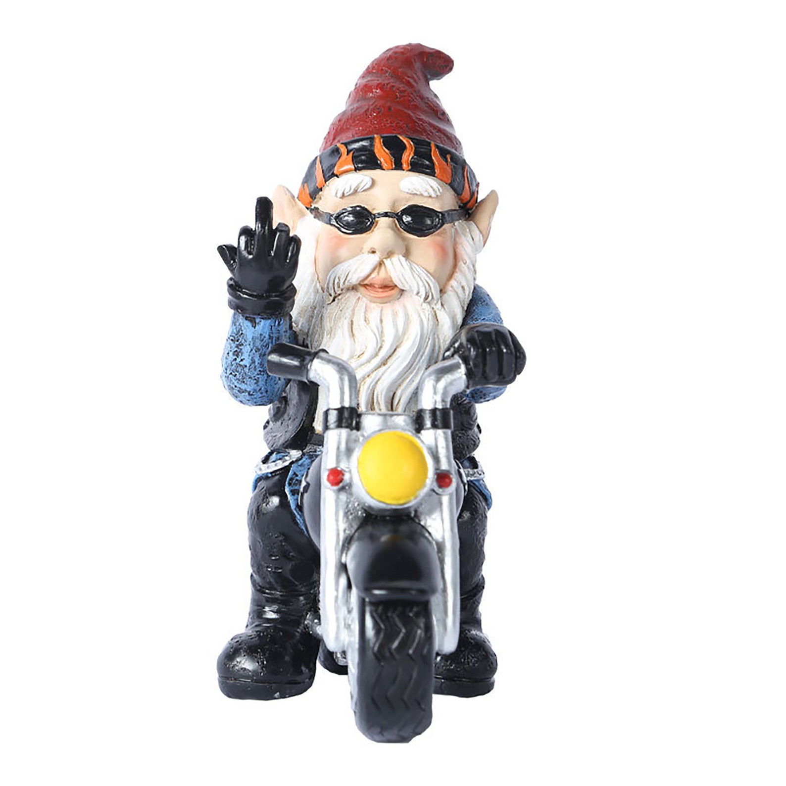 Dwarf Riding A Motorcycle OrnamentsCool Man Glasses Funny | Etsy