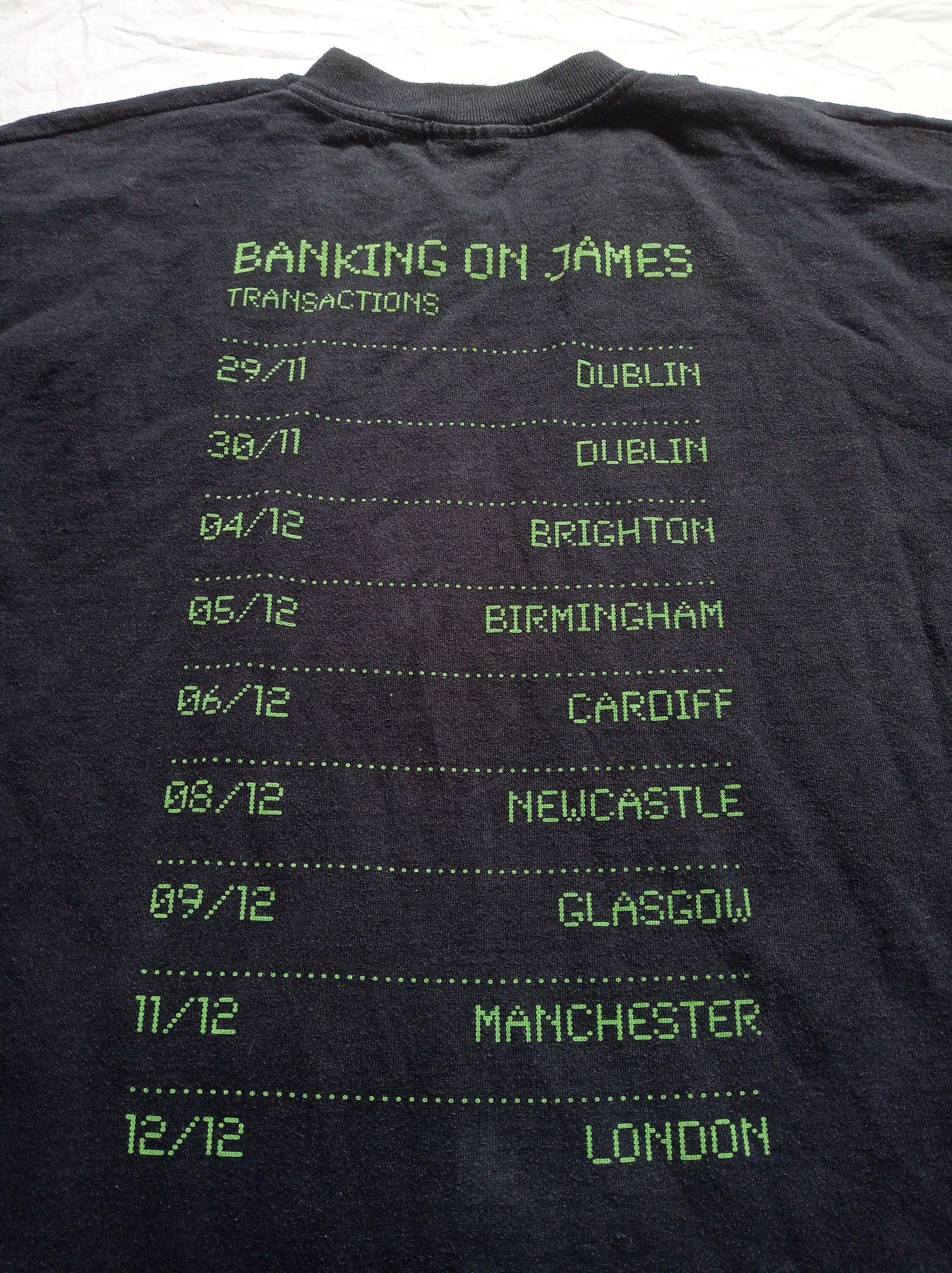 T-shirt VTG James Band vintage Rare !!! groupe de rock britpop indie ...