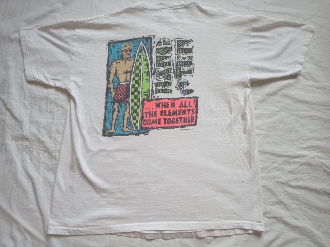 VTG T-shirt Surfing 80s Surf , Single Stitch , Size XL - Etsy