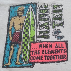 VTG T-shirt Surfing 80s Surf , Single Stitch , Size XL - Etsy