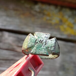Rare WW1 Trench Art Ring in the Shape of a Cross - Etsy