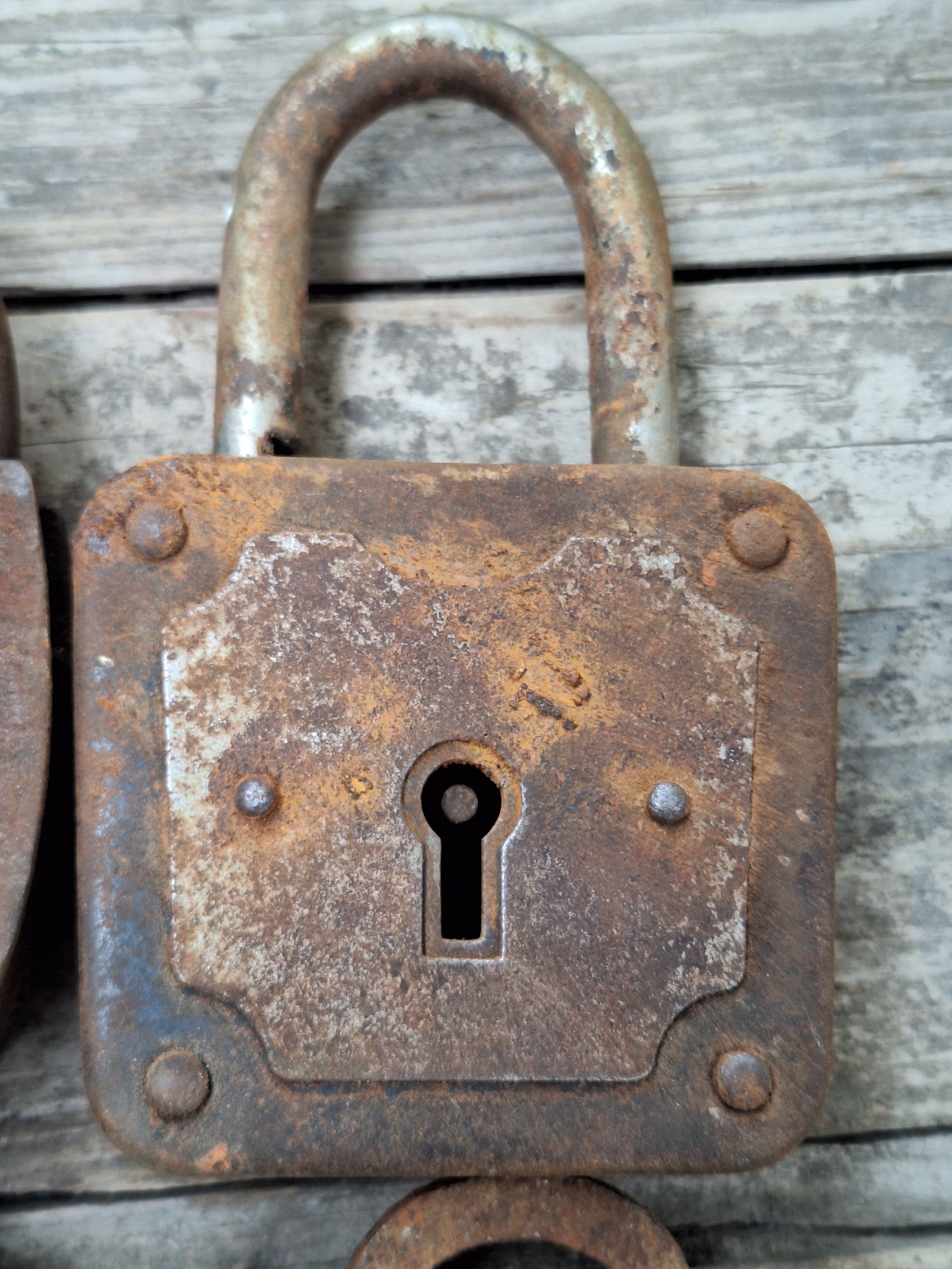 Antique Iron Padlock .price for 4 Pieces.antique Rusty Padlock Antique ...