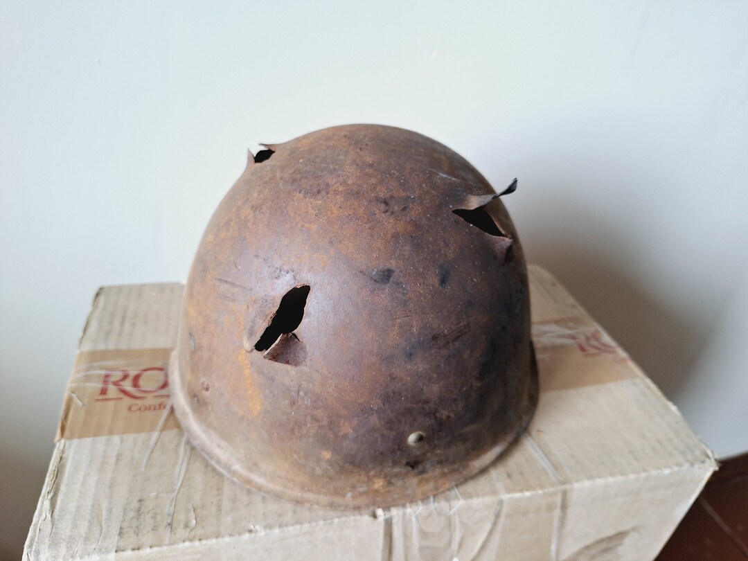 Rare Helmet With Shrapnel Wound 2024 - Etsy