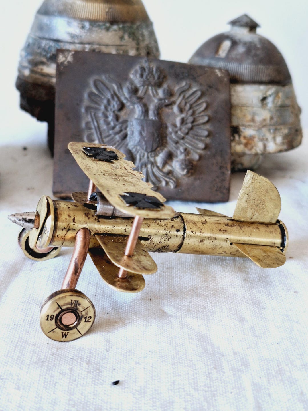 German Imperial Air Force . Trench Art WW1 . Albatros . Fokker Dr. I ...