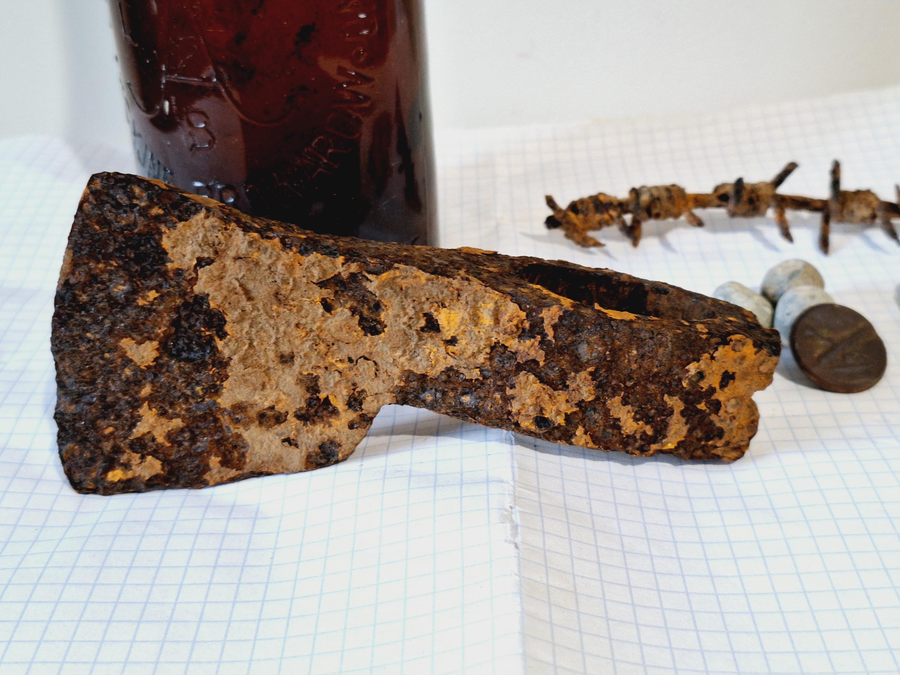 WWI Relic Collection: Shrapnel, Beer Bottle, Austro-hungarian Axe - Etsy