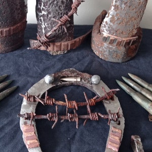 Authentic WWI Memorabilia Battle Relics Barbed Wire A Driving Band ...