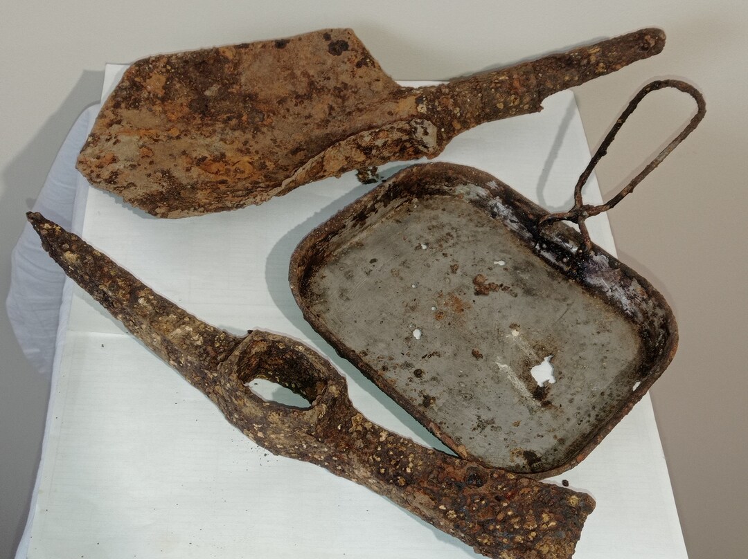 Rare A Shovel Pickaxe and Plate of an Infantry Soldier of - Etsy