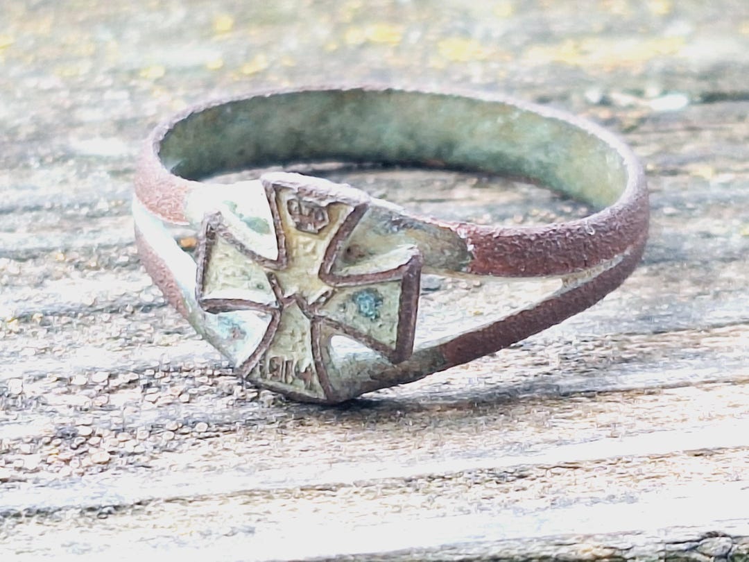 Rare! WW1 Trench Art Ring in the Shape of a Cross 1914 - Etsy