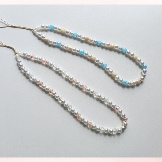 Aesthetic Phone Charm Pearl Phone Chain Phone Jewel Y2k | Etsy