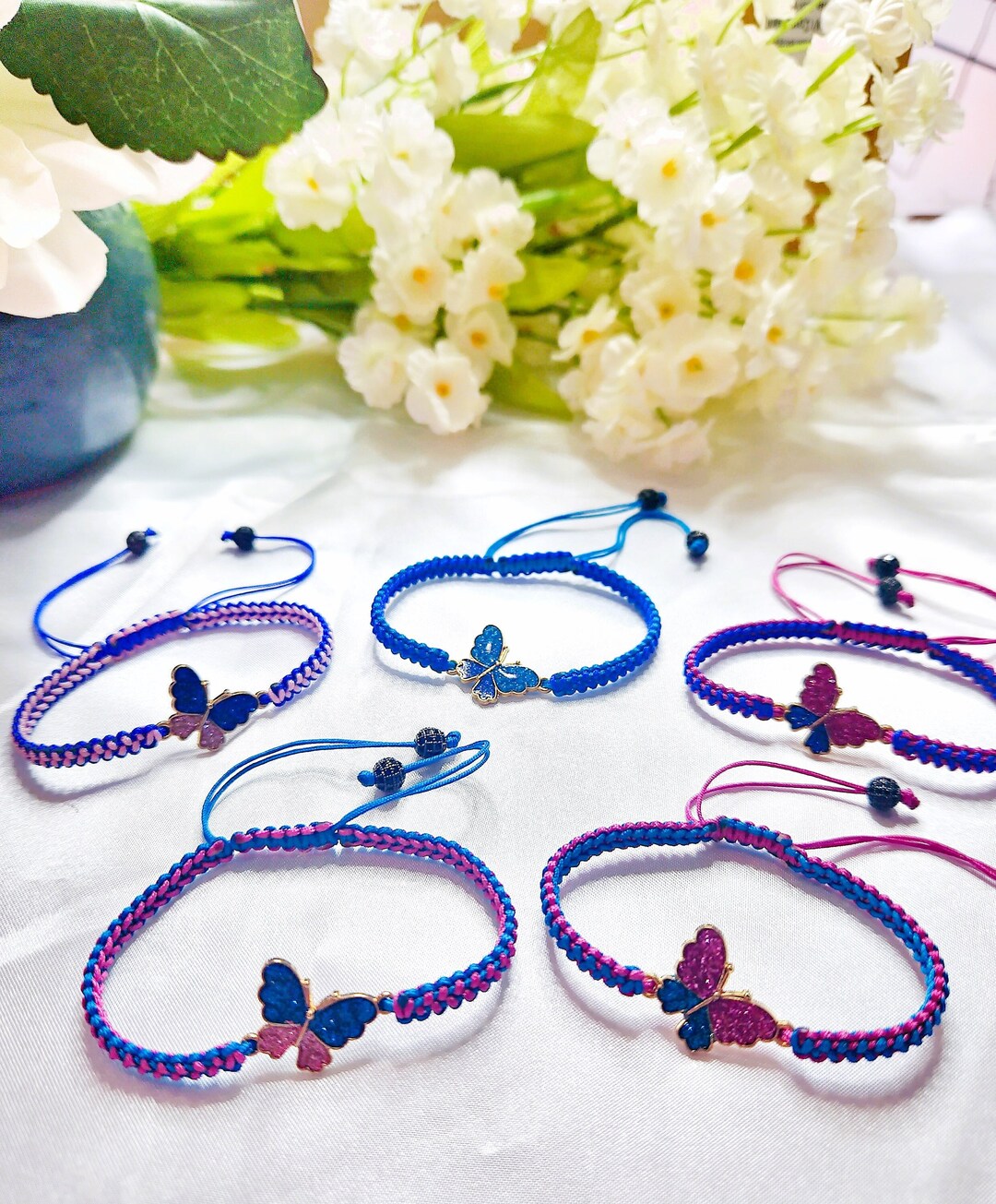 Handcrafted Macrame Butterfly Bracelet With Adjustable Fit Boho Chic ...