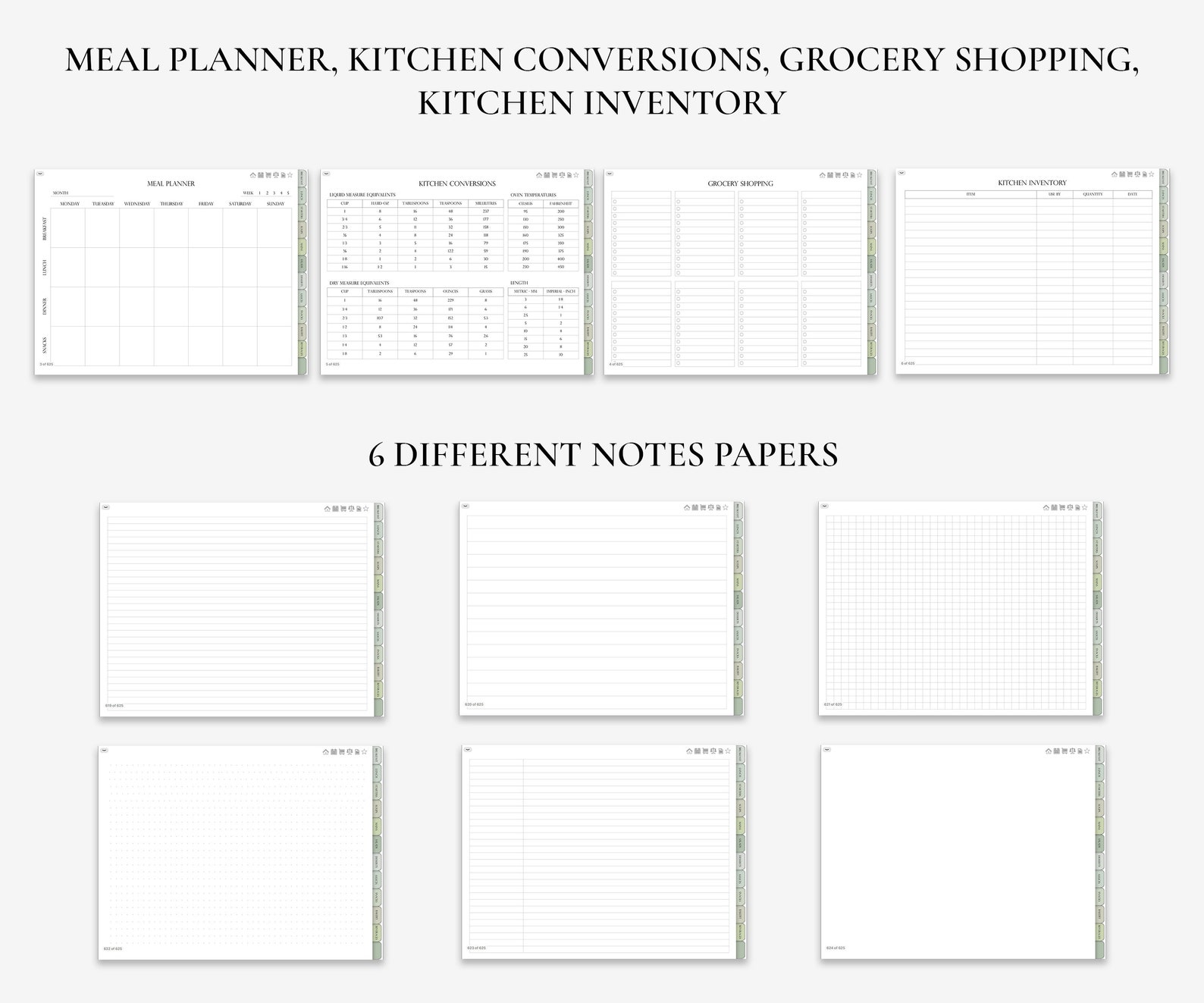 Digital Recipe Book for Goodnotes Notability Digital Ipad - Etsy