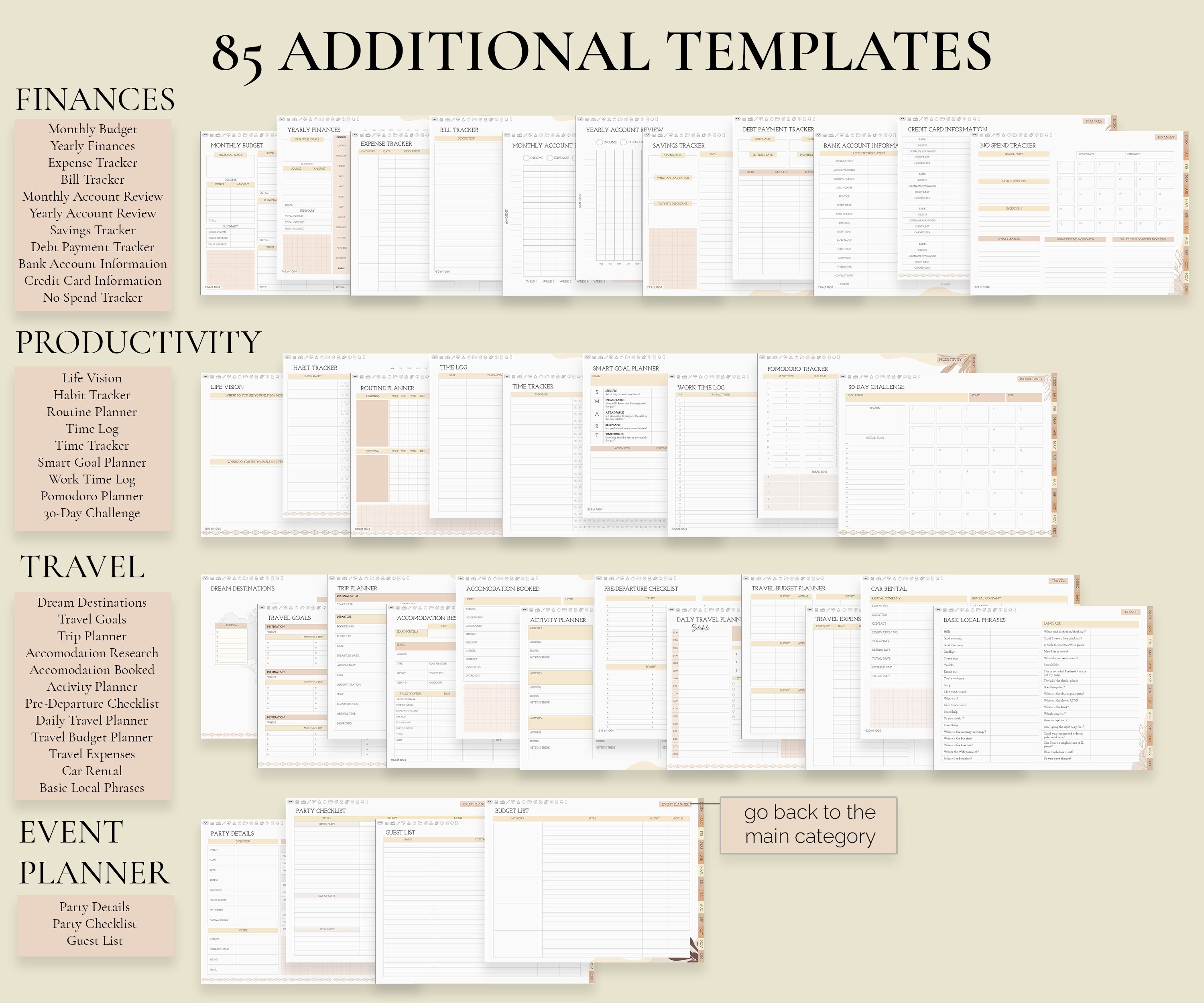 Boho Digital Planner Undated Goodnotes Planner 2022 2023 | Etsy Australia