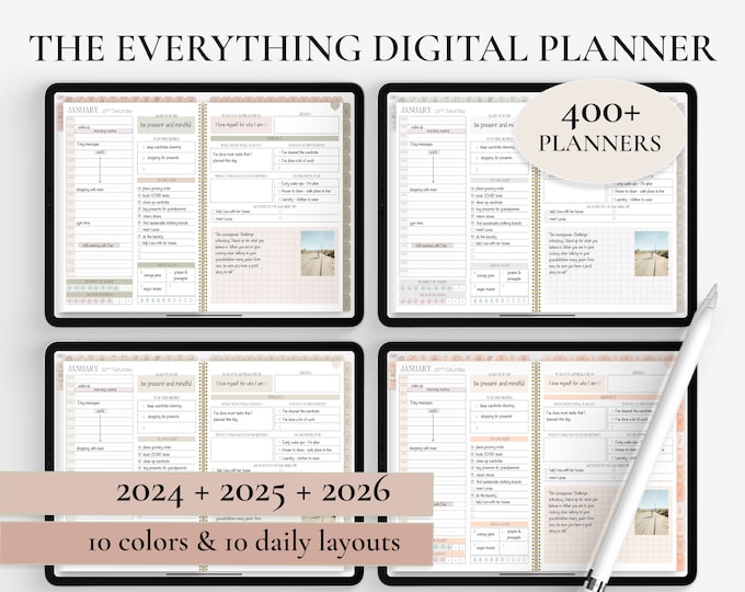 2025-2026 Digital Planner, Goodnotes Planner, iPad Planner, Daily ...