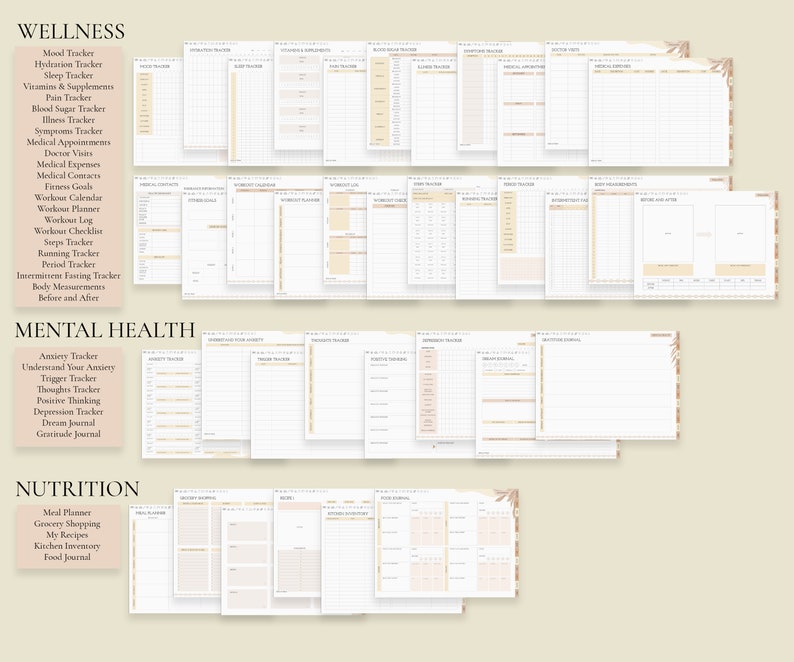 Boho Digital Planner Undated Goodnotes Planner 2022 2023 - Etsy