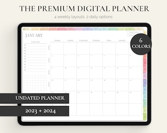 Digital Daily Planner UNDATED Goodnotes Planner Ipad - Etsy