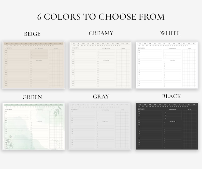 Digital Daily Planner Landscape Digital Planner Ipad 365 Day - Etsy