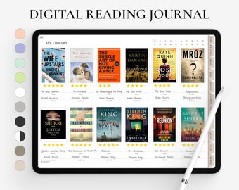 Digital Reading Journal, Digital Reading Planner, Book Journal ...
