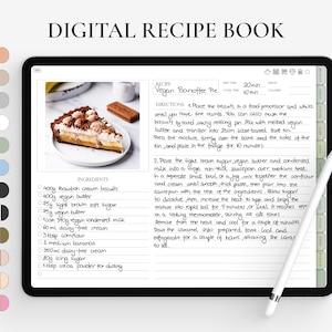 Digital Recipe Book for Goodnotes Notability Digital Ipad - Etsy