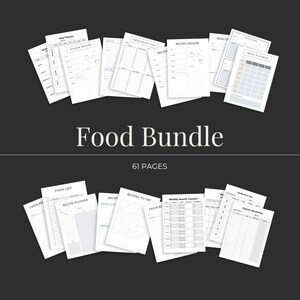 Food Planner Bundle, Meal Pantry Planner, Meal Printable Planner ...