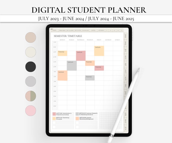 ADHD Daily Planner Printable, Hourly Planner, Organized Planner, ADHD ...