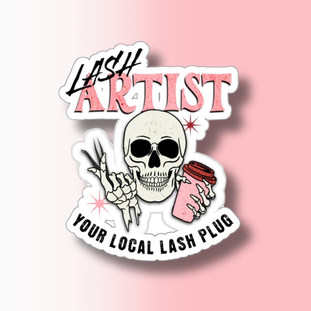 Lash Artist Sticker, Local Lash Plug, Gift for Lash Tech - Etsy