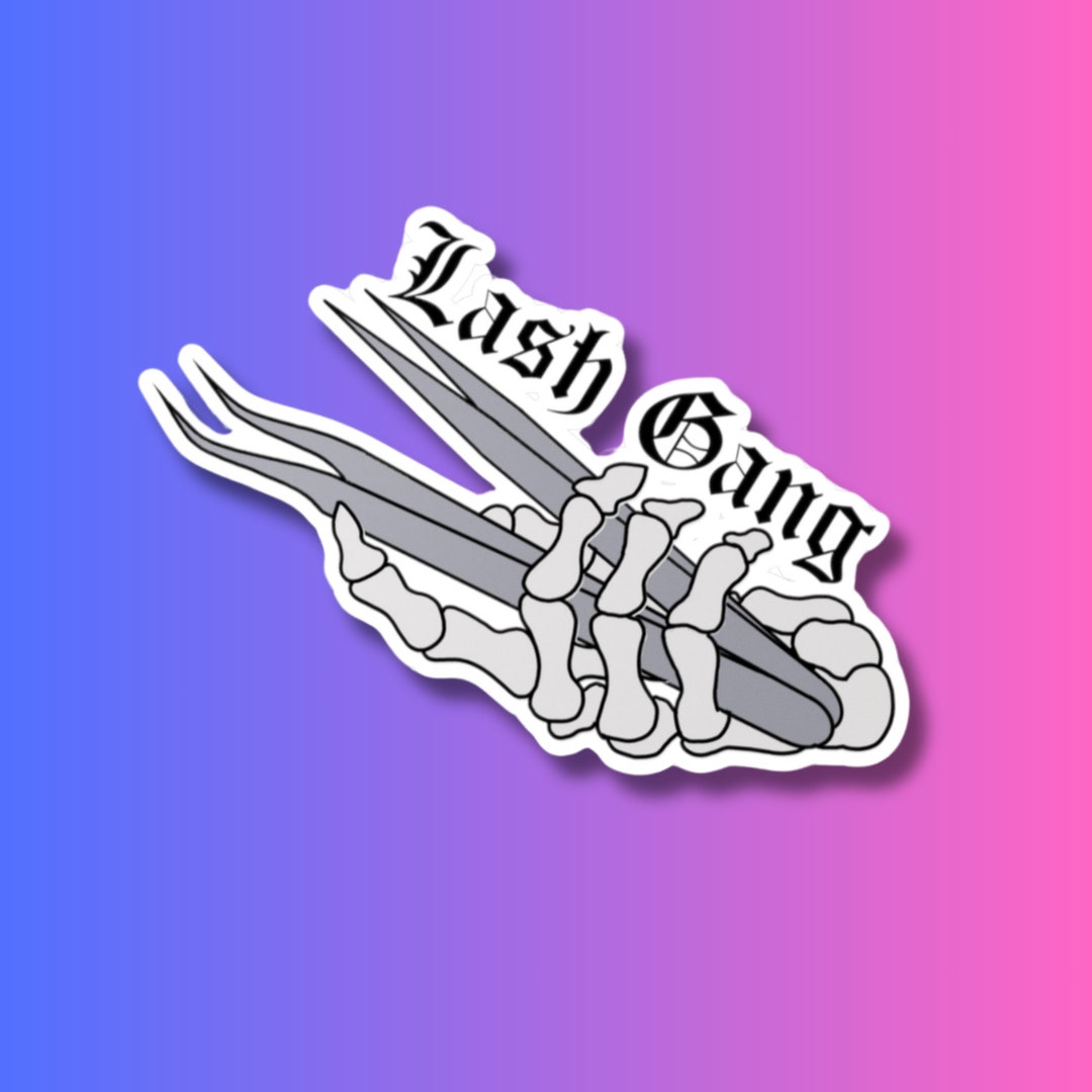 Lash Gang Kiss-cut Vinyl Sticker for Lash Artist or Lash Enthusiasts - Etsy