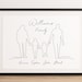 Personalized Family Line Art Print, Family Minimalist Line Art, DIGITAL ...
