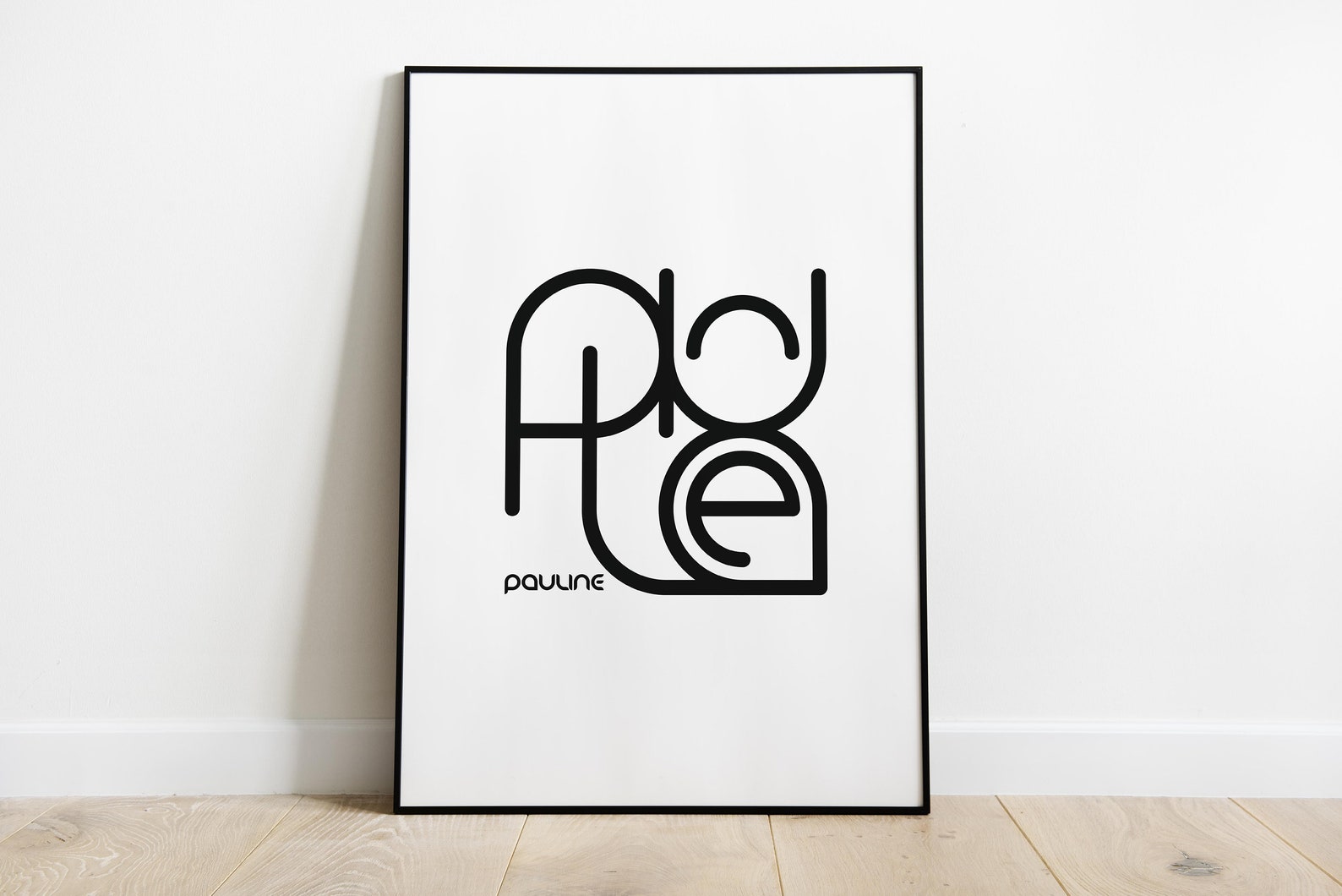 Custom Name Logo Geometric Line Art Design, DIGITAL FILES - Etsy