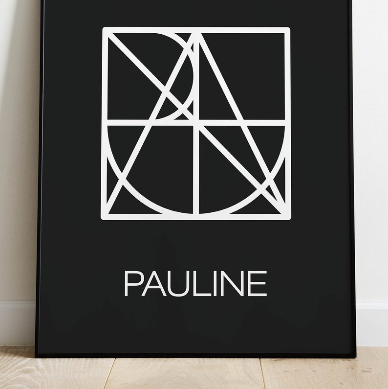 Custom Square Name Logo Line Art Tiktok or Tattoo Design - Etsy