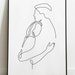 Abstract Couple One Line Art Drawing Romantic Poster Minimalist Couple ...