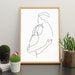 Abstract Couple One Line Art Drawing Romantic Poster Minimalist Couple ...