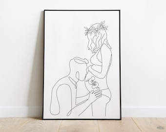 Miscarriage Loss Line Art - Etsy