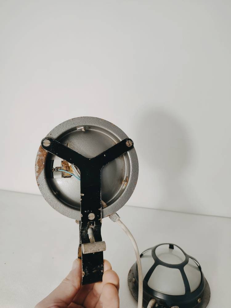 Original Soviet Wall Lamp, Metal Lamp USSR, Retro Light 80s, Industrial ...