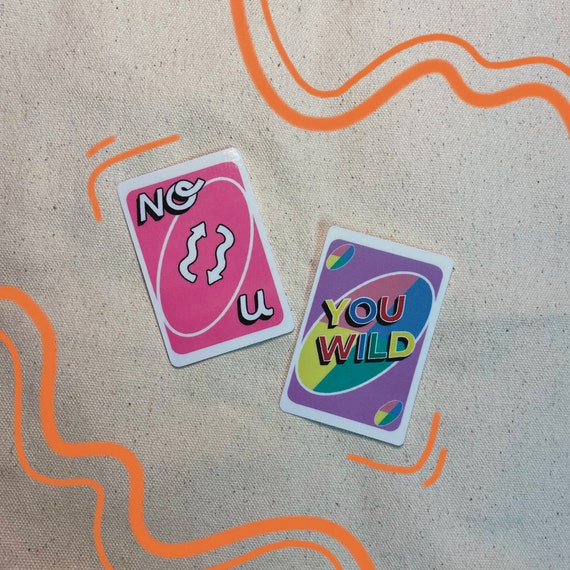 Cute Uno card stickers | Etsy