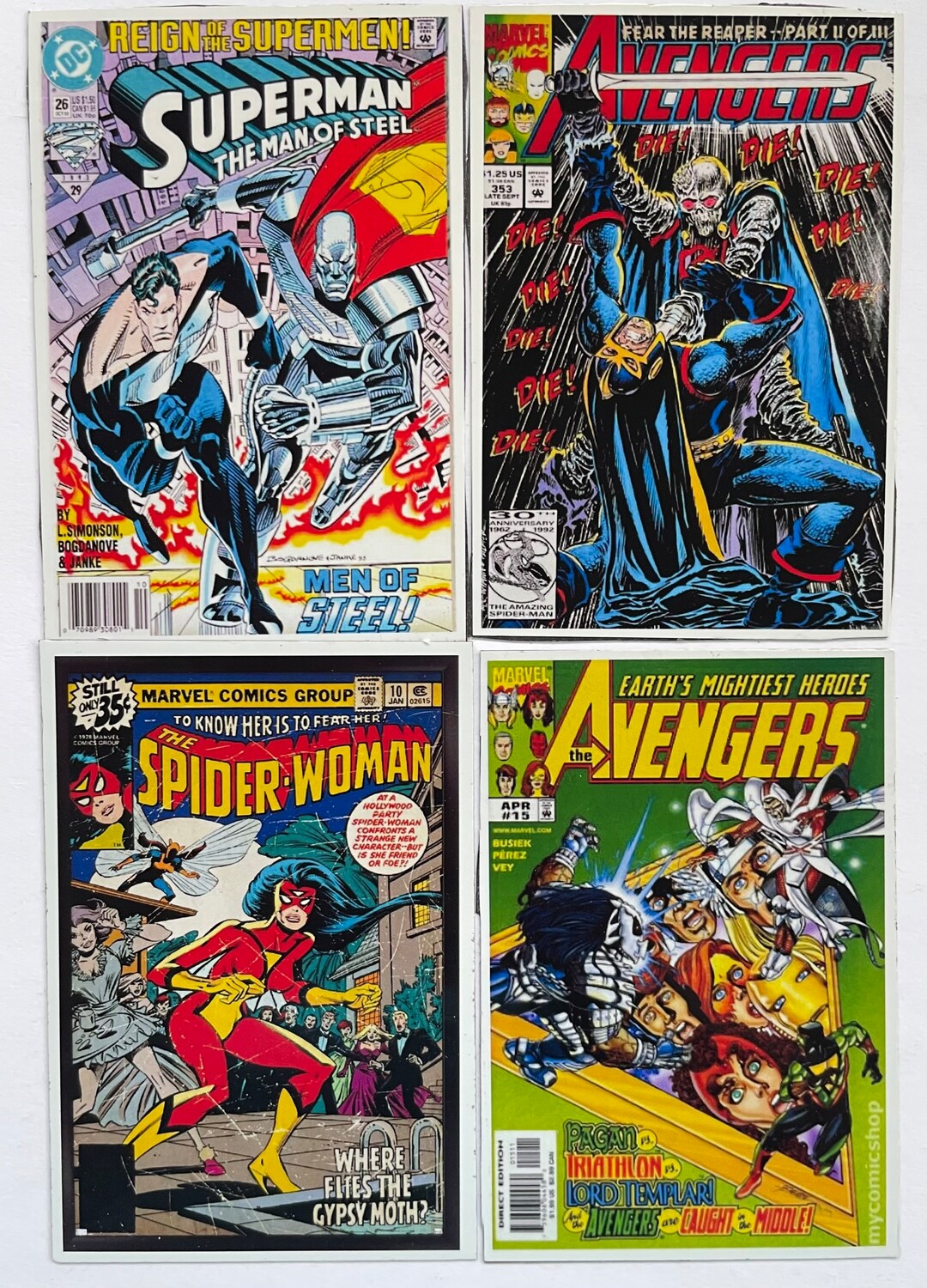 Set of 5 Fridge Marvel and DC Magnets - Etsy