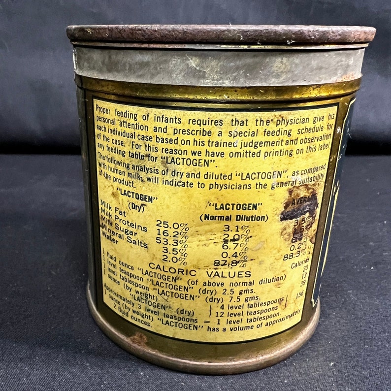 Vintage 1940's Original Lactogen A Nestle Product Collectable Tin - Etsy