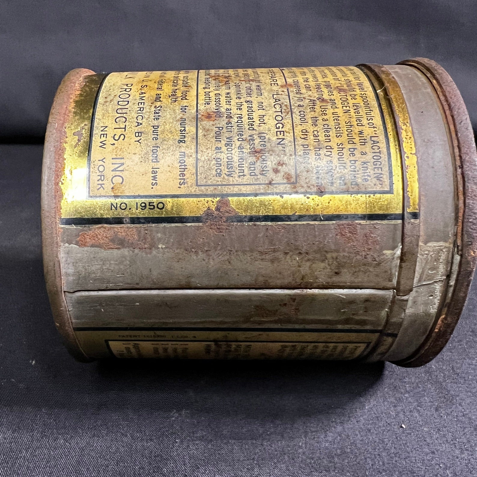 Vintage 1940's Original Lactogen A Nestle Product Collectable Tin - Etsy