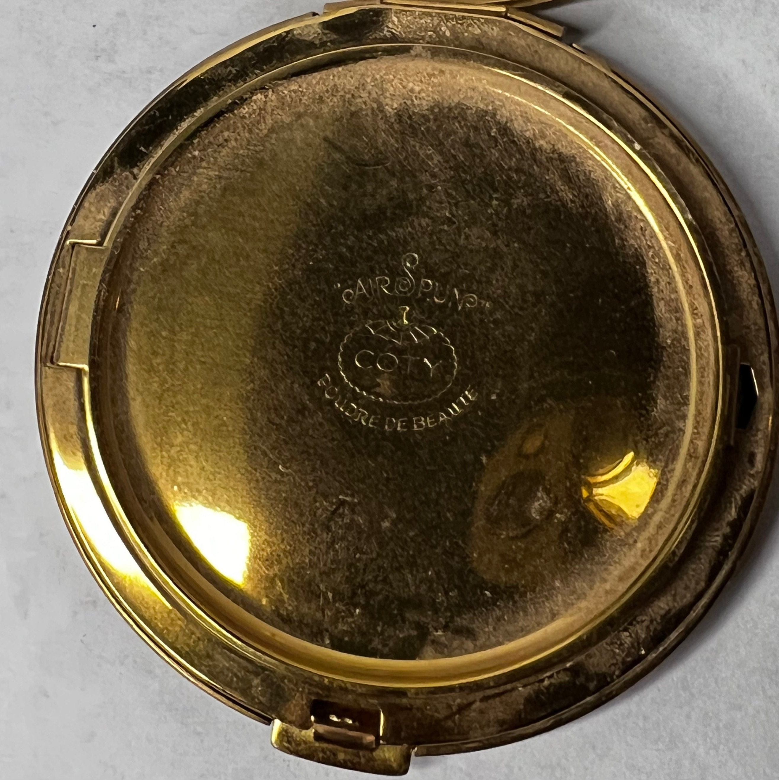 Gold Vintage 1960s Airspun Coty Compact Powder Container - Etsy